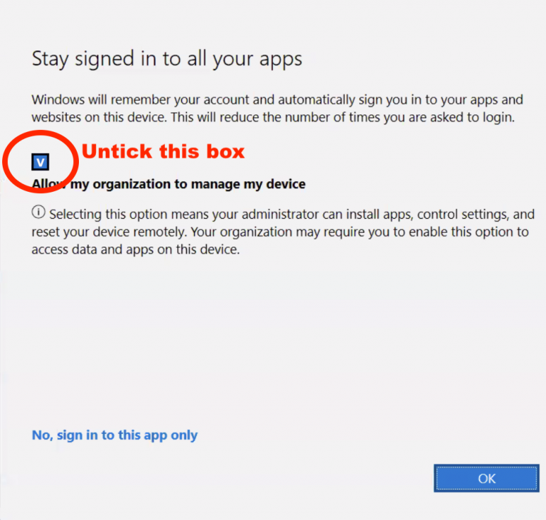 Connect to your work account - Ensure Endpoint Technologies